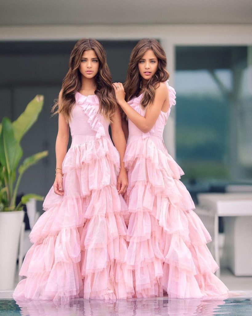 The pair of “most beautiful twins in the world” show off their 13-year ...